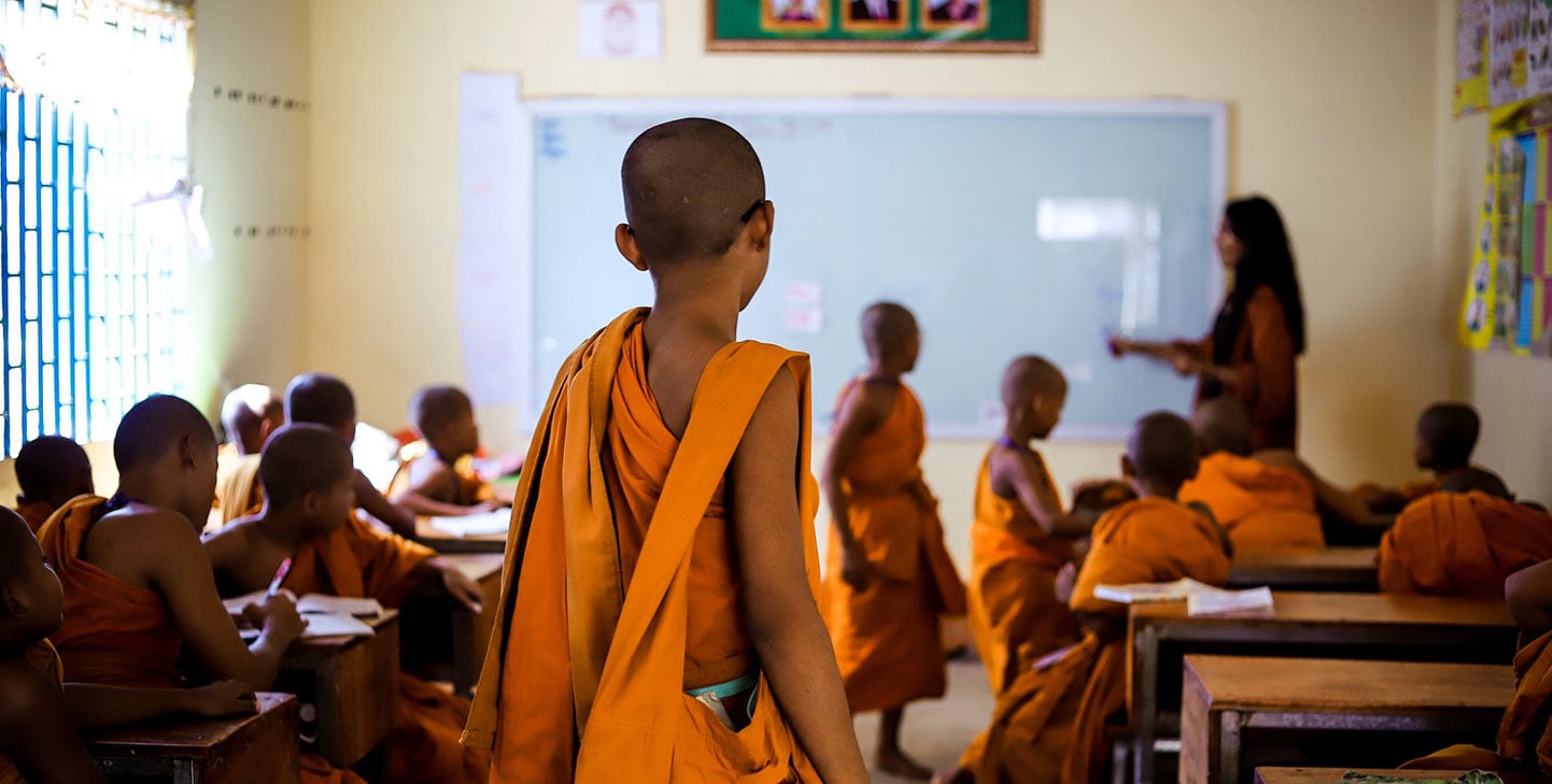 Volunteer with Cambodian Buddhist Monks Teaching English - Volunteer ...